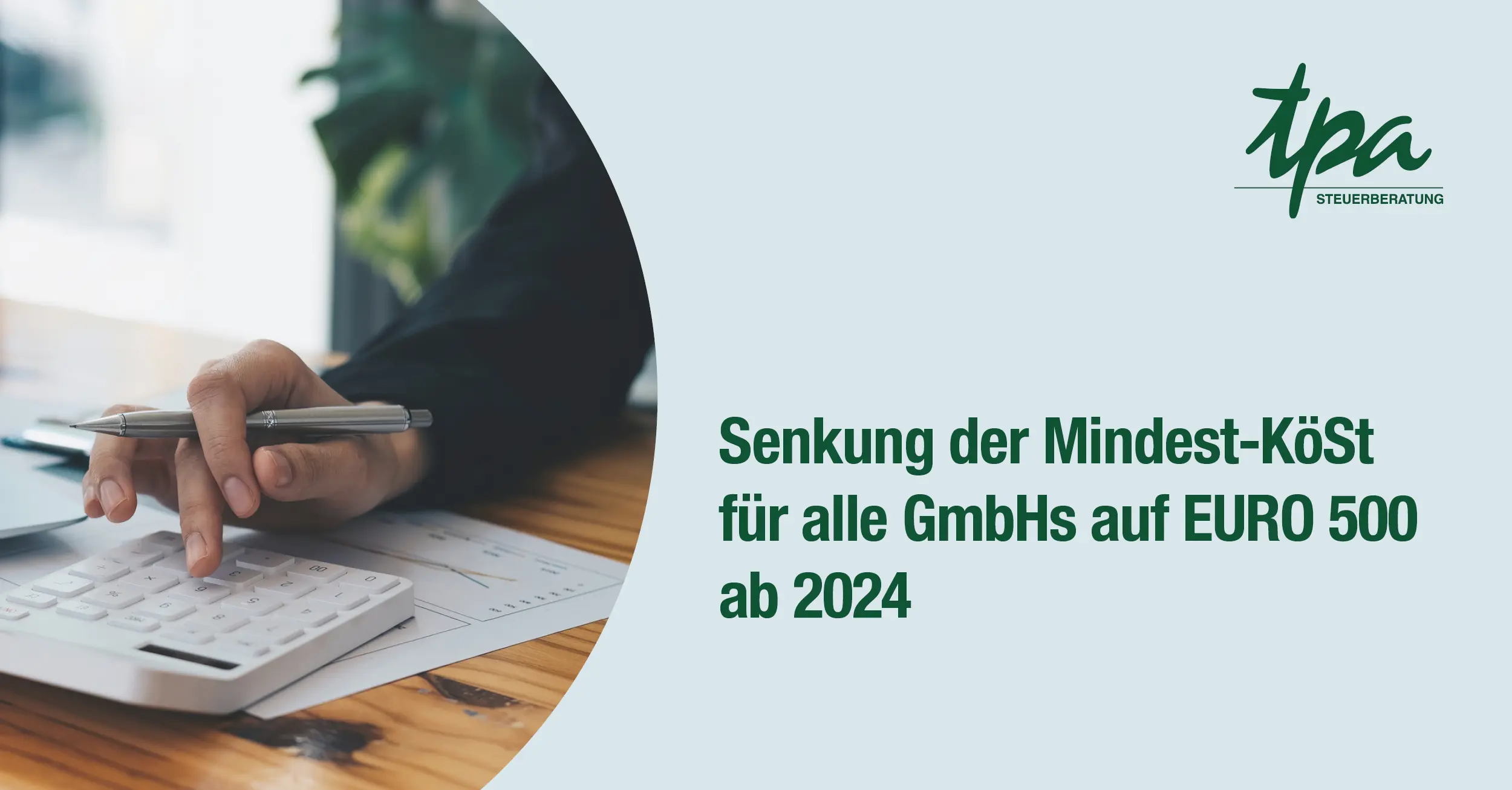 Senkung der Mindestkörperschaftsteuer | TPA Steuerberatung